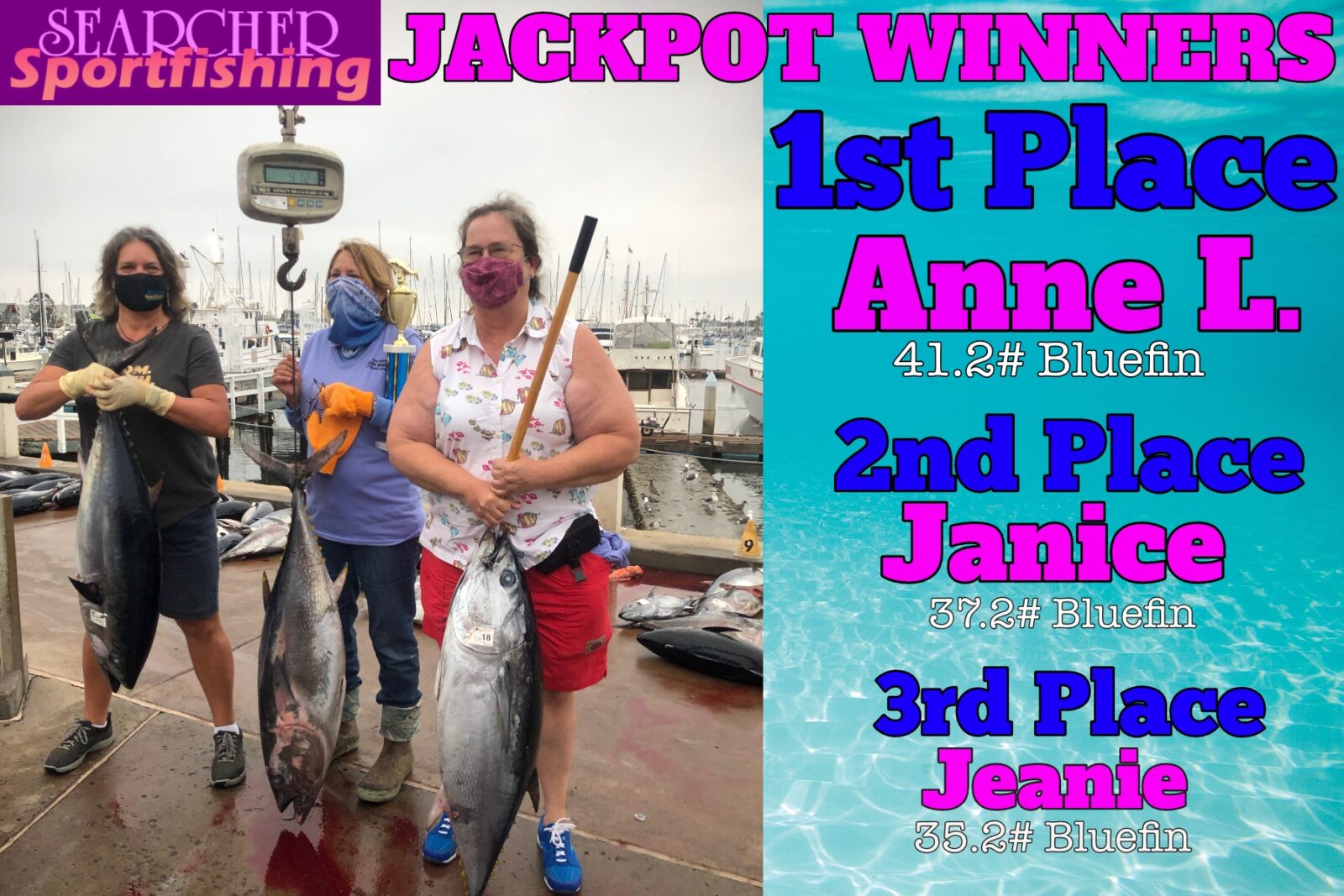 JACKPOT WINNER Trip #16 Lady Angler - SearcherSportfishing.com