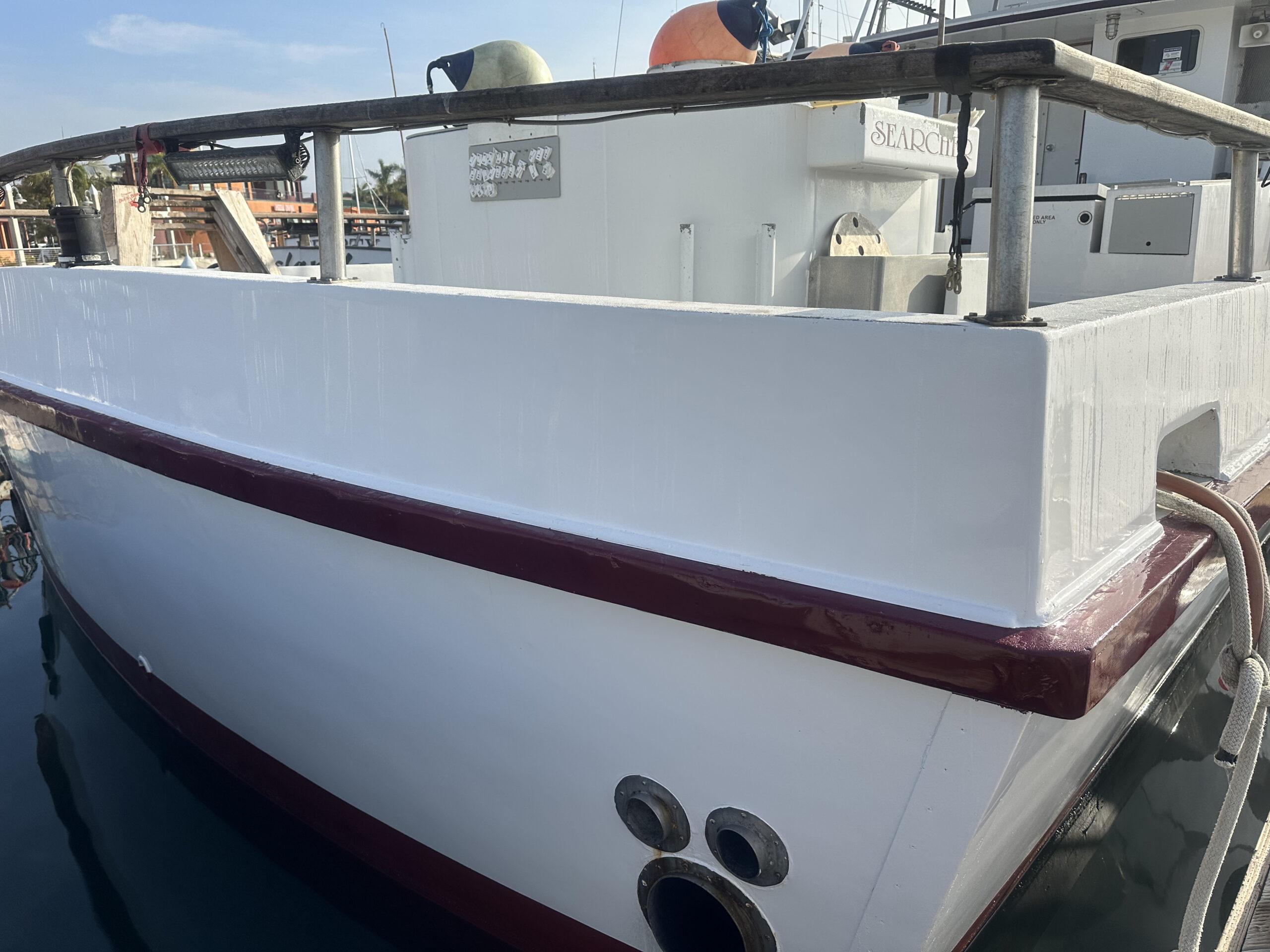 New Hull Paint Looking Shiny! - SearcherSportfishing.com